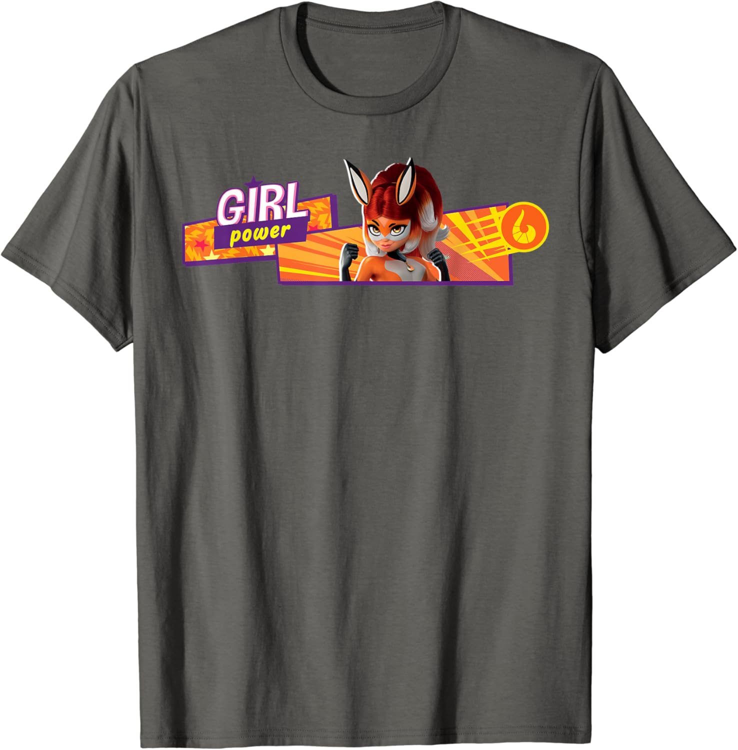 Miraculous Collection Rena Rouge Girl Power T-Shirt : Amazon.fr: Vêtements